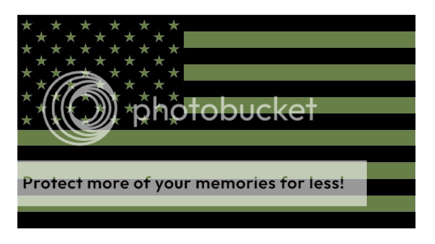 American Flag sticker die-cut decal 5" OD GREEN USA US MILITARY GLOSS VINYL