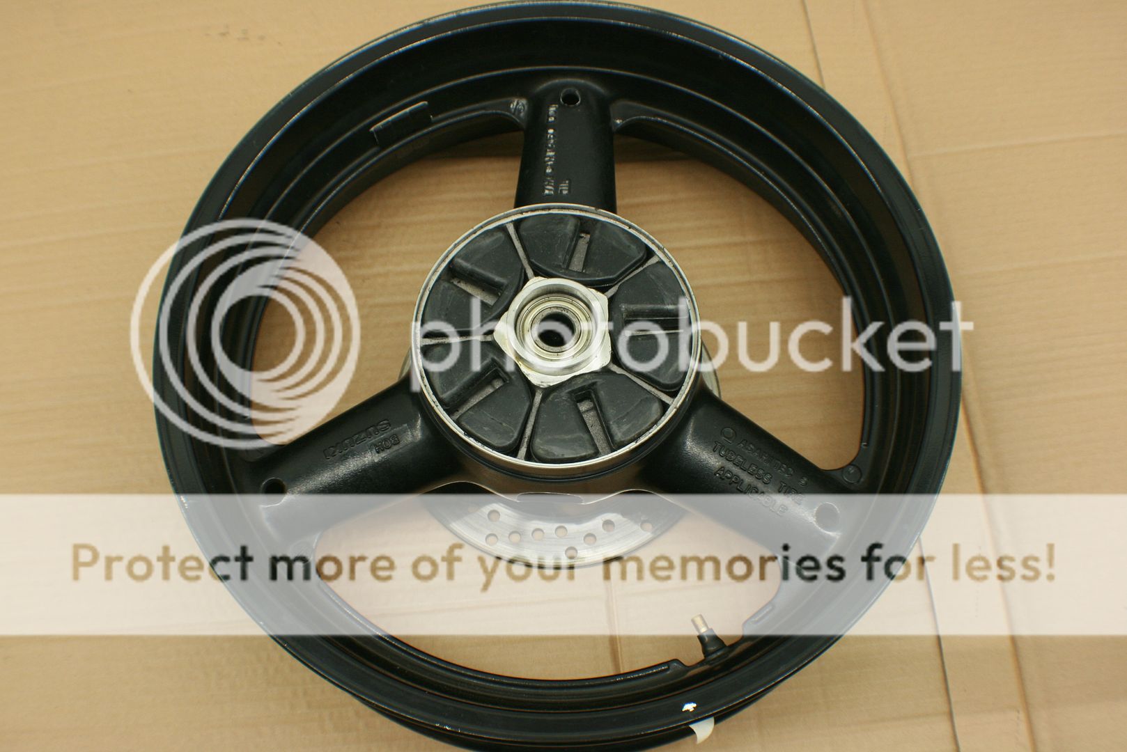 Black Gen 2 SV650 Rear Wheel with Rotor and Cush Drives | Suzuki SV650 ...